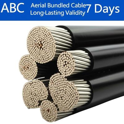 China Aerial Bundled Cable with 7 Days Validity Two Years Warranty and 1.0mm Insulated Thickness for Overhead Power Distribution for sale