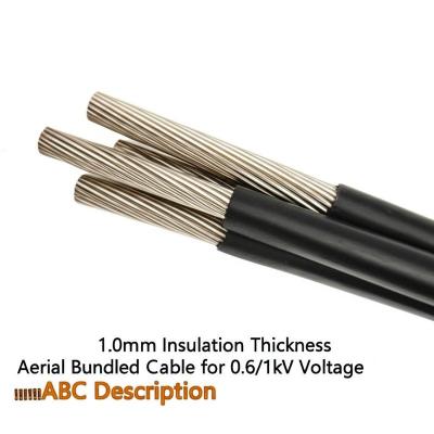 China 1.0mm Insulation Thickness Aerial Bundled Cable for 0.6/1kV Voltage with Two-Year Warranty and Power Distribution for sale