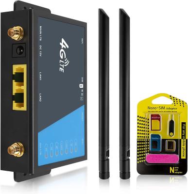 中国 Mac OS用の 2 X エクステルアンテナ付きの小型 4G LTE 産業用ルーター 販売のため
