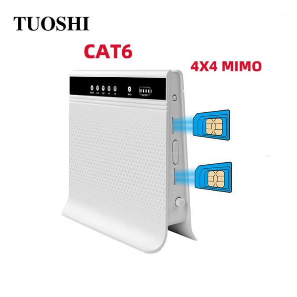 ルーティング 4G LTE 2 スロット SIM カード 1200 Mbit / s ネットワークの2周波数Wi-Fiのブロック