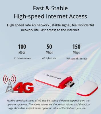 Cina router di punto caldo del modem di 100.8Mbps Cat4 4G LTE USB WiFi per i media dell'automobile della compressa in vendita