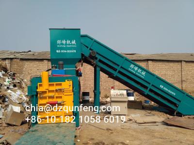 China Manually operation waste paper baler machine with ISO TUV certificated for sale