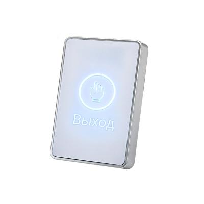 China Russian Text White Touch sensor Exit Button 86*50mm for sale