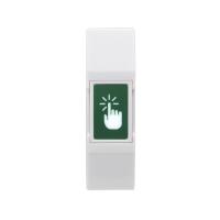 China Mini Surface Mount Green Exit Push Button With Pattern for sale