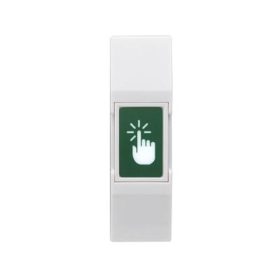 China Mini Surface Mount Green Exit Push Button With Pattern for sale