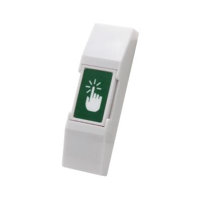 China Mini Surface Mount Green Exit Push Button With Pattern for sale