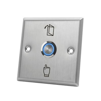 China Tecla de aço inoxidável da placa dianteira fina de HS85L 86*86mm, saída NO/NC/COM, com luz do diodo emissor de luz à venda