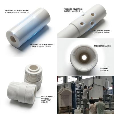 China Precision-Machined Al2O3 Ceramic Guide Rails CNC Ground Alumina Parts for Automation Equipment Applications for sale