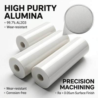 China Polished-Surface Al2O3 Ceramic Wafer Chuck Mirror Finish Alumina Vacuum Grade for Semiconductor Processing Equipment for sale