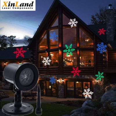 China Multi Color LED Snowflake Lights Snow Falling Lights For Christmas Waterproof Projector for sale