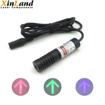China 14.6° Solid Arrow 5V 650nm 100mW Laser Module Red Laser Green And Blue for sale