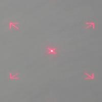 China Rectangle Crossed Point Adjustable DOE Laser Module Continuous Type for sale