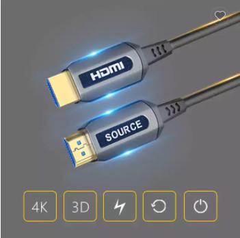 Cina 120M 100M 50 metropolitane cablano il cavo di fibra ottica attivo di 4K@60Hz Hdmi di sostegno di Hdmi-Optik in vendita