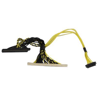 Cina Il silicone di gomma del cavo elettronico dell'affissione a cristalli liquidi Lvds ha isolato il cavo di 30Spillo 40Spillo Lvds in vendita