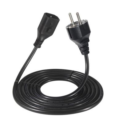 China 6ft ho55vv-F C14 van het de Uitrustingsslot van de Kabeldraad de Leidingenkabel met 2 Pin Plug Te koop
