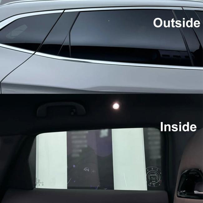 Car window tinting application example