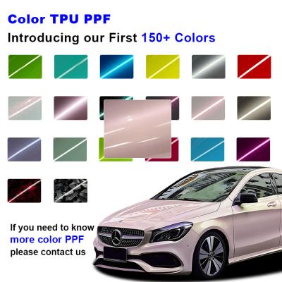 Cina 190-240 micron TPU Color PPF Film per il cambiamento di colore del veicolo Film anti macchie Film di avvolgimento in vinile idrofobo per auto in vendita