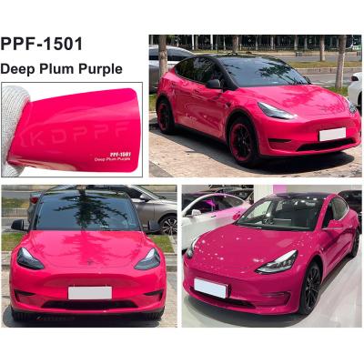 Cina Deep Purple 8mil Aliphatic TPU Vernice auto pellicola di protezione Termica cura in vendita