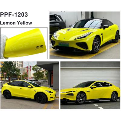 Cina 8 Mil Lemon Yellow Film di protezione della vernice idrofobico peelable resistente agli graffi in vendita