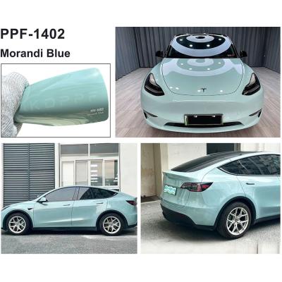 China Morandi Blue Scratch Resistant Color Changing PPF for Car Paint Protection for sale