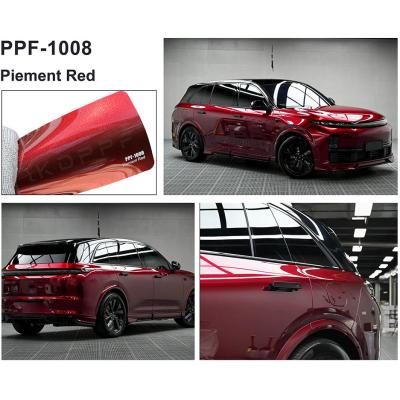 Cina Piement Vernice Rossa Pellicola di Protezione 1.52x16m Autoadesivo Color Shift Car Wrap in vendita