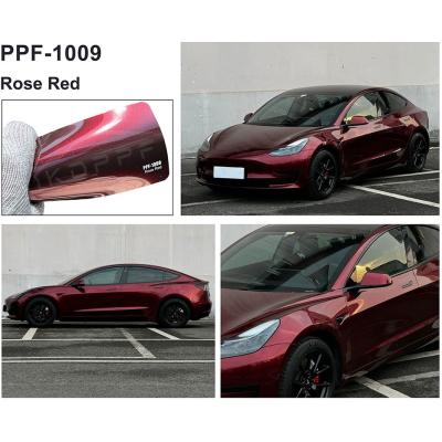 Cina 8 Mil Rosa Rosso Color Vernice Protezione Film Alifatica TPU Idrofobichezza PPF Colori di avvolgimento in vendita