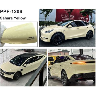 Cina Giallo del Sahara 8 Mil Pellicola di protezione della vernice auto-guarigione Cambiamento di colore PPF in vendita