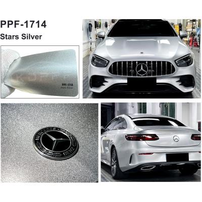 China Stars Silver Self-Healing Color Paint Protection Film Aliphatic TPU Protective Film 1.52X16m for sale