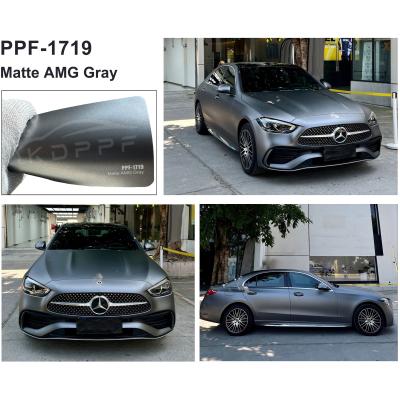Cina Matte AMG Grigio 1.52x16m Pellicola di protezione per vernici a colori auto-guarigione PPF a colori gialli in vendita