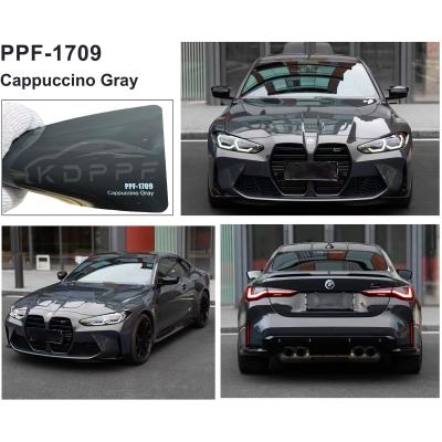 Cina 60 pollici x 53 piedi Cappuccino Grigio Color Vernice Protezione Film Anti Macchia Cambiamento di colore PPF in vendita
