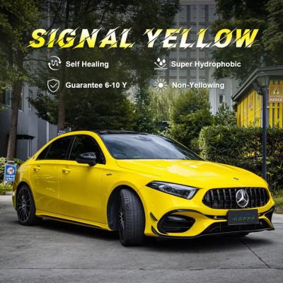 Cina Segnale di colore pro-grado Vernice gialla pellicola di protezione rilascio dell'aria Tecnologia TPU PPF resistente alla corrosione per climi difficili in vendita