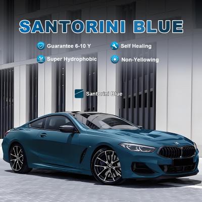 China Santorini Blue High Quality Color Paint Protection Film Self Healing Air Release Technology 8mil TPU PPF for Anti Stain for sale