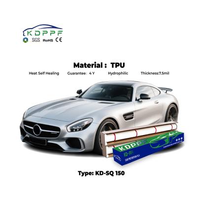 China Heat Self Healing 7.5 Mil Gloss Tpu Auto Ppf Film Clear Paint Protection Film for sale