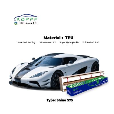 China Hydrophobic Gloss Anti Yellowing Ppf 7.5 mil Car Clear Paint Protection Film for sale