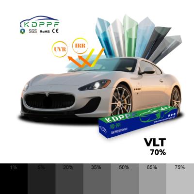 중국 열 조절 태양 자외선 보호 고 단열 VLT70% 자동차 창문 색칠 필름 판매용