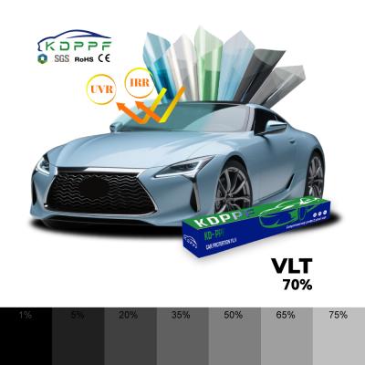 China 4mil Nano Keramiek 70% VLT Warmtebestendige Privacybescherming Auto-ruit tinting Te koop