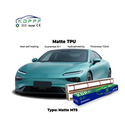 China Strong initial adhesion Car TPU 7.5mil PPF clear Protective Film Matte Paint Protection Film for sale