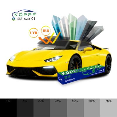 China 99%UV+90%IR Heat Insulation 1.8-2M Nano Ceramic Window Tinting Film VLT5% 15% 35% 70% Window Film Tint Film High Clear Car Window Film for sale