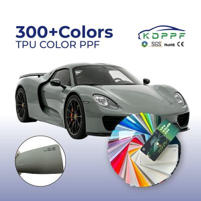 China Color Paint Protection Film TPU PPF Volcano Grey Self-Healing Anti Stain TPU Protective Film 1.52 X 15m with Air Release Technology for sale
