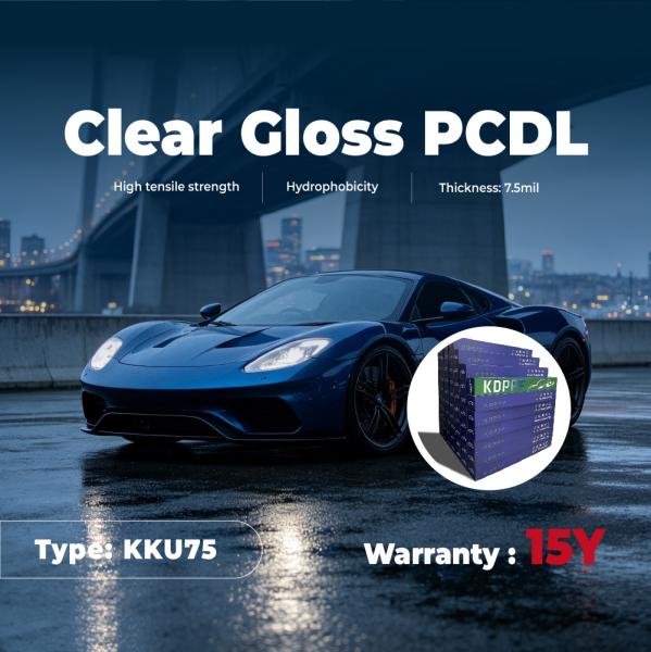 Quality KKU75 Gloss Paint Protection Film Ashland Glue Scratch Resistant Car for sale