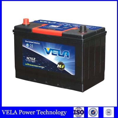 China N70 MF Wholesale car batteries 70ah 12v car battery specifications for sale