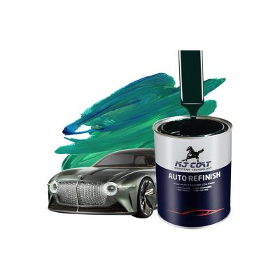 Cina CE Flat Gray Turquoise Car Paint Gallon Automotive Base Coat High Adhesion in vendita