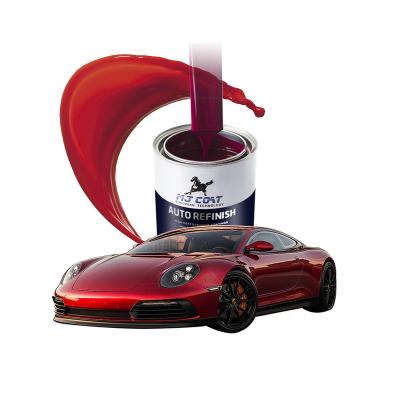 Cina Long Lasting Automotive Base Coat Paint Oil Based Cherry Blue Satin Black in vendita