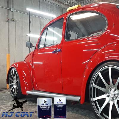 中国 Red Automotive Top Coat Paint High Adhesion To Surfaces Smooth 販売のため