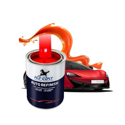 Cina 8 ore di asciugatura rapida anti graffi Automotive Base Coat Paint Vernice per auto giallo brillante in vendita