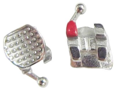 Cina MIM due strumenti ortodontici dentari di Mini Seterred Base Metal Brackets dei pezzi in vendita
