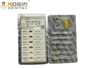 Cina Recip una dimensione rotatoria dentaria degli archivi R25 R40 R50 di Endo Files Niti Alloy Dental in vendita