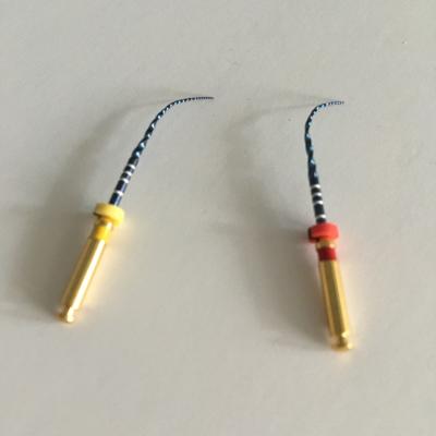 Китай Файлы управлением памяти зубоврачебные Endo, Endodontic зубоврачебные роторные файлы с цветом золота продается