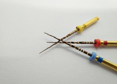 Cina Archivio rotatorio SUP-TAPER di Niti di trattamento di memoria termica di controllo DOPO in oro ed in blu in vendita