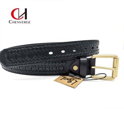 Cina Cinghia intrecciata di cuoio genuina del fermaglio di rame, cinture nere antiusura delle signore per i vestiti in vendita
